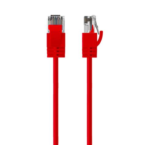 Cruxtec Ultra Thin CAT6A U UTP Ethernet Cable Red 5m RF6A 050 RD Umart Com Au