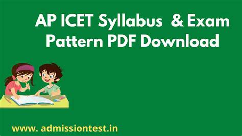 AP ICET Syllabus 2023 Check Complete Syllabus Subject Wise Download Pdf