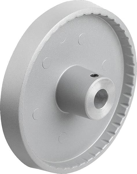 Kipp 알루미늄 디스크 핸드 휠 그립 없음 E형 로케이팅 홀 포함