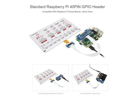 Buy Waveshare 75inch E Ink Display Hat B 800×480 Pixels 33v5v Red Black White Three Color E