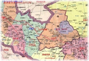 宁夏甘肃陕西地图全图 陕西甘肃 陕西宁夏甘肃三省 第8页 大山谷图库