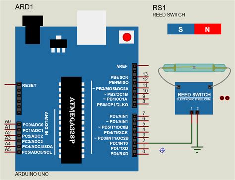 new reed switch library for proteus 8 arduino with reed switch