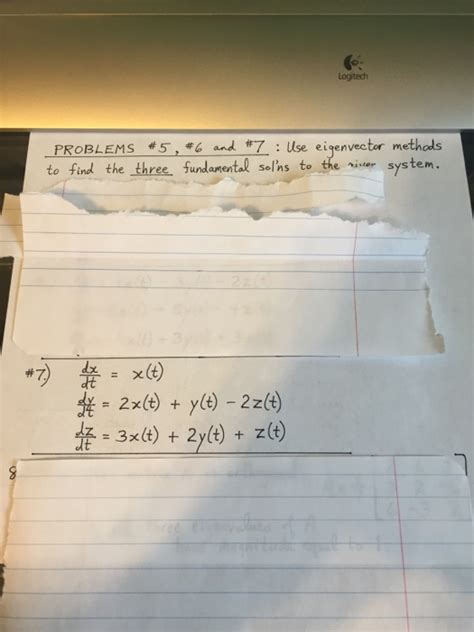 Solved Use Eigenvector Methods To Find The Three Fundamental Chegg