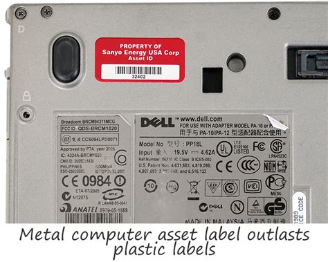 Laptop And Computer Asset Tags