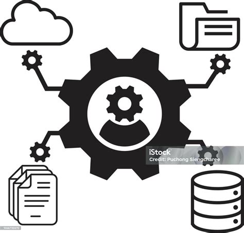 Data Management Icon Stock Illustration Download Image Now