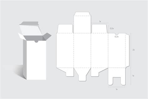 Box Packaging Guidance Advertising Template Modern Flat 3d Object