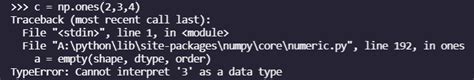 python错误 typeerror cannot interpret ‘3‘ as a data type cannot interpret 3 as a data type csdn博客
