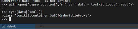 valueerror tool in toml file is not a table · issue 45 · nonebot nb cli · github