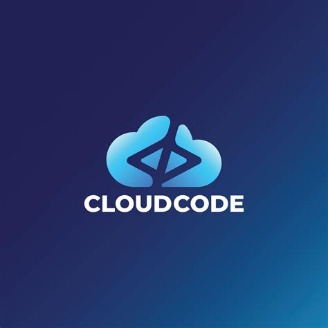 Minimalist Cloud Coding Label Logo Illustration Design Simple Modern Minimalist Cloud Coding Label Logo Illustration Design Simple Modern