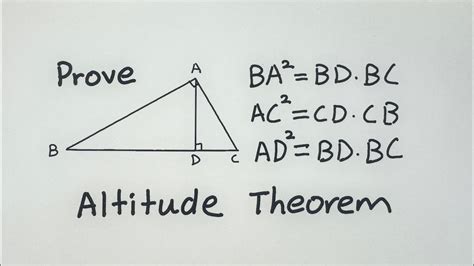 Q174 Math Theorem Proof Geometry Right Triangle Altitude Theorem Youtube Q174 Math Theorem Proof Geometry Right Triangle Altitude Theorem Youtube