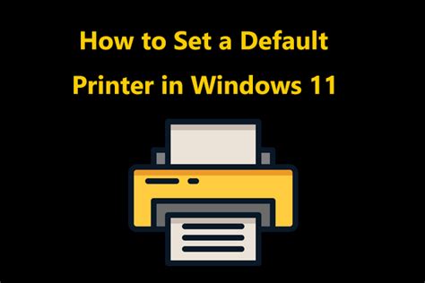How To Set A Default Printer In Windows Try These Ways MiniTool