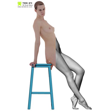 Female Dynamic 3d Models Created From 3d Scans By