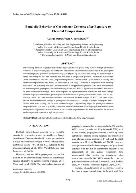 Pdf Bond Slip Behavior Of Geopolymer Concrete After Exposure Dokumentips