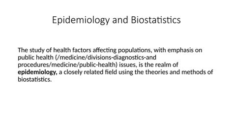 Introduction To Biostatistics Day 1 1 Pptx