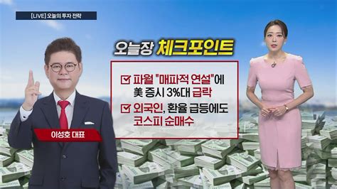 시황중계 오전 장 투자전략 파월 고통 있겠지만 금리 인상 계속할 것 발언에 美 증시 급락오늘장 전략은 Sbs Biz