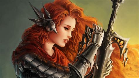 Epic Fantasy Woman Warrior Hd Wallpaper