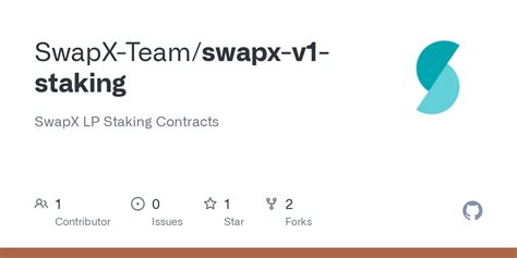 Github Swapx Teamswapx V1 Staking Swapx Lp Staking Contracts · Github