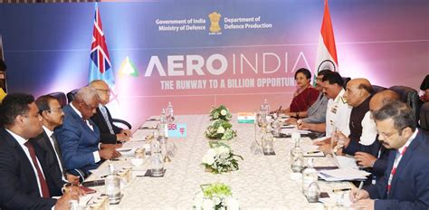 Raksha Mantri Holds Bilateral Meetings With His Fijian And South Sudanese