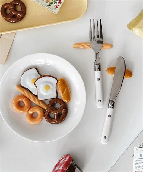 밥상위 베이커리 빵 브레드 수저받침 5p세트 에이블리