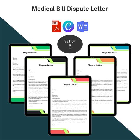 Medical Bill Dispute Letter Template Editable Pdf And Word