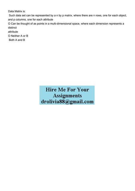 data matrix is such data set can be represented by a n by pdf