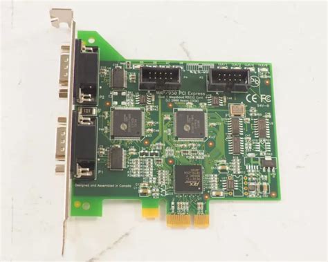 AXXON IC0684KB REV A Carte 950 PCI Exprimer Double 1 Megabaud RS232 Port Carte EUR 58 76