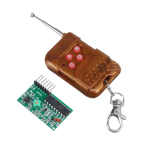 4 Channel Wireless Four Button RF Remote Control Transceiver Module BROWN Agarwal Electronics