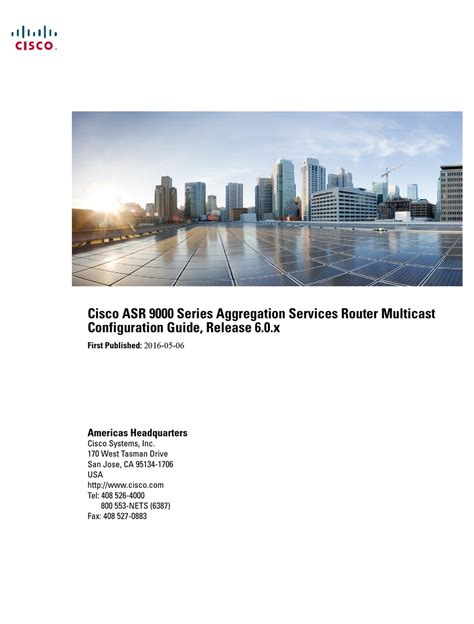 CISCO ASR 9000 SERIES CONFIGURATION MANUAL Pdf Download ManualsLib