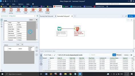 How To Use The Summarize And Running Total Tool In Alteryx Youtube