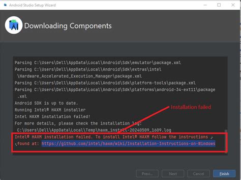 Error Intel Haxm Installation Failed Dataops Redefined