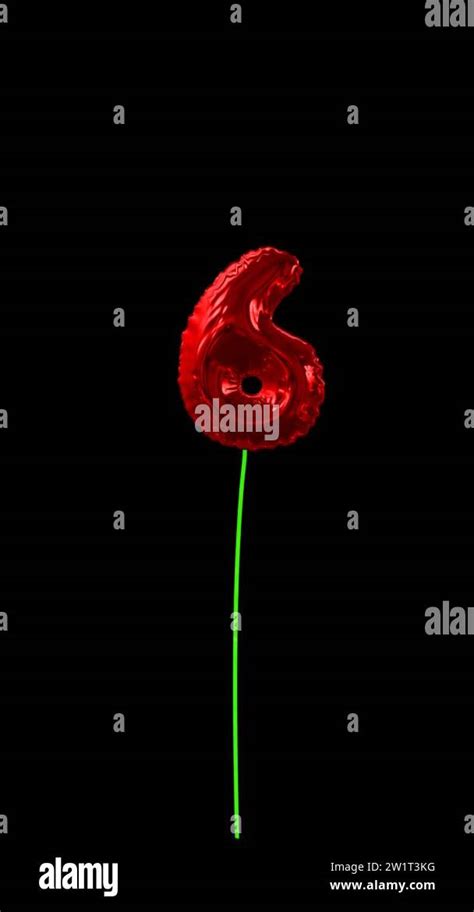 3d animated floating balloon typography text with dynamic string and