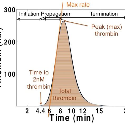Thrombin Generation Profile Reflecting The Dynamics Observed In A Download Scientific Diagram