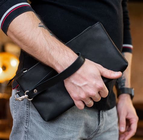 Men Clutch Bagmen Clutch Walletleather Wristlet Walletiphone