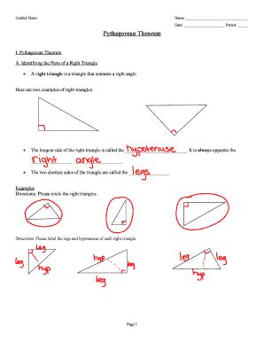 Pythagorean Theorem Guided Notes Complete With Ease AirSlate SignNow