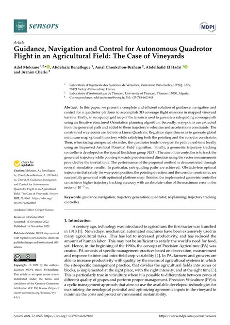 Pdf Guidance Navigation And Control For Autonomous Quadrotor Flight
