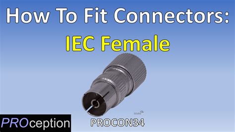 How To Fit Iec Female Connectors Youtube