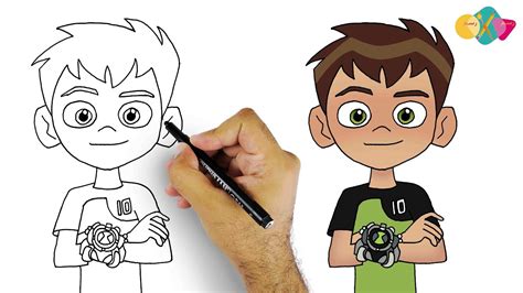 رسم بن تن خطوة بخطوة تعليم الرسم للمبتدئين كيف ترسم بن تن Youtube