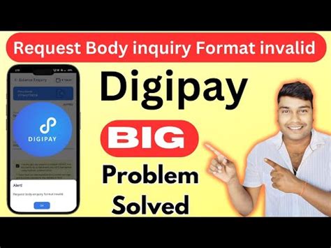 Request Body Inquiry Format Invalid Digipay Digipay Request Body Problem Solved YouTube