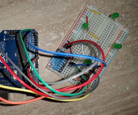 Gyroscope Led Control With Arduino 5 Steps Instructables