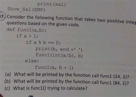 Consider The Following Function That Takes Studyx