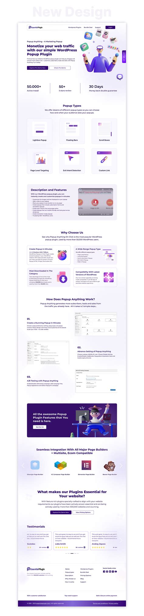 Redesign For Popup Anything Landing Page Behance