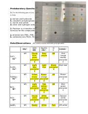 Predicting Ionic Compounds And Precipitates Chemistry Lab Guide Course Hero