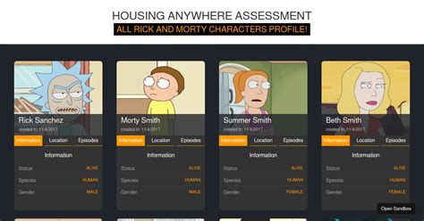 Assessment Codesandbox