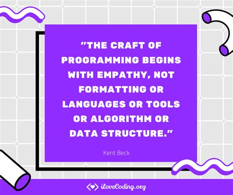the craft of programming begins with empathy not formatting or languages or tools or algorithm