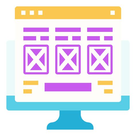 Wireframe Linector Flat Icon Wireframe Linector Flat Icon