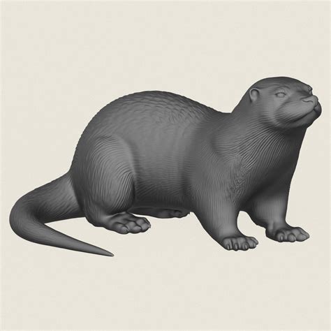 🦦 Otter Print Ready 3d Model・ Stl File For 3d Printing・cults