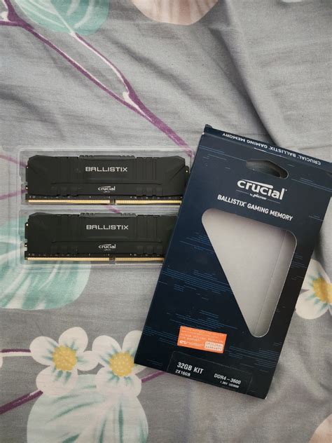 Crucial Ballistix 32gb 3600mhz Cl16 Non Rgb Computers And Tech Parts And Accessories Computer