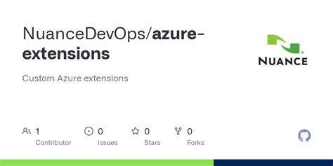Github Nuancedevopsazure Extensions Custom Azure Extensions
