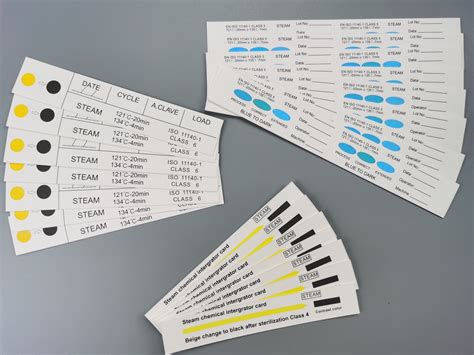 Autoclave Steam Medical Sterilization Indicator Strip Card Class 4 Sterilization Test