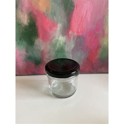 ขวดแยม ขวดนำ้ผึ้ง 112ml หรือ 4oz ขายพร้อมฝาปิดสีดำ Shopee Thailand
